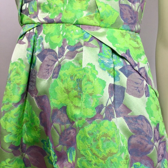 Topshop PETITE | Dresses | Topshop Petite Neon Brocade Aline Mini Dress ...